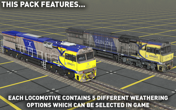 C44aci Locomotive - Xstrata/Glencore Pack | Trainz Store