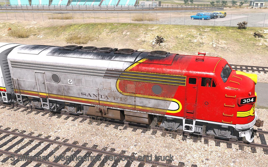 Pro Train: ATSF F7A/B Warbonnet Loco Bundle | Trainz Store