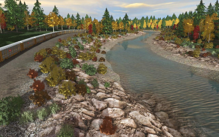 TRS19 Canadian Rocky Mountains Baker Crk to West of Calgary | Trainz Store